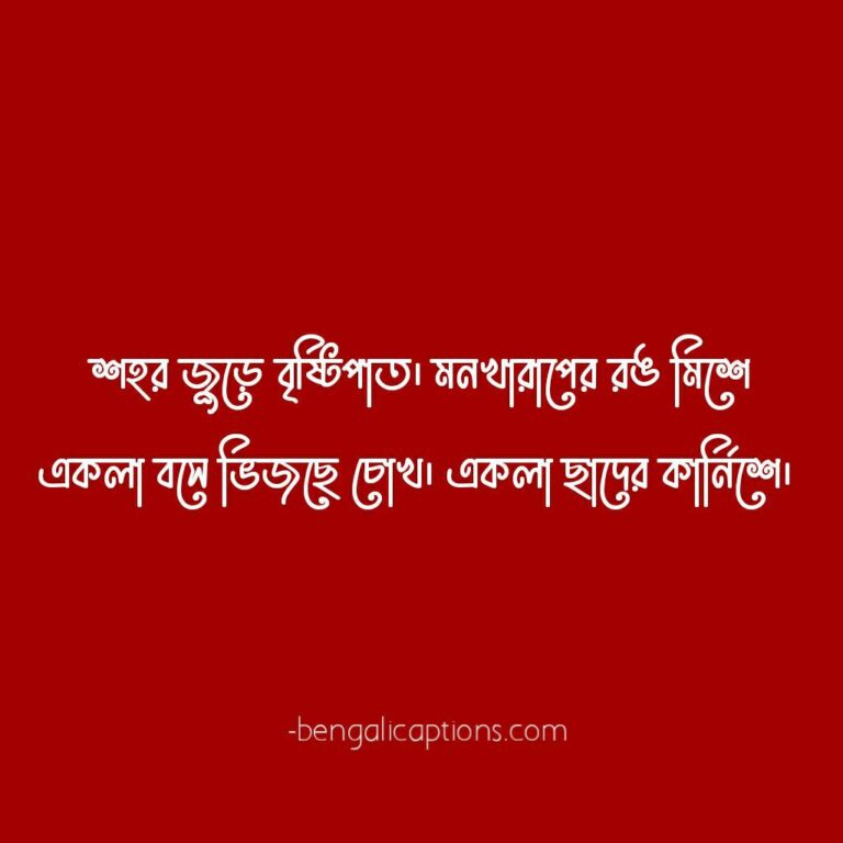 sad bengali caption দু লাইনের ক্যাপশন- bengalicaptons.com
